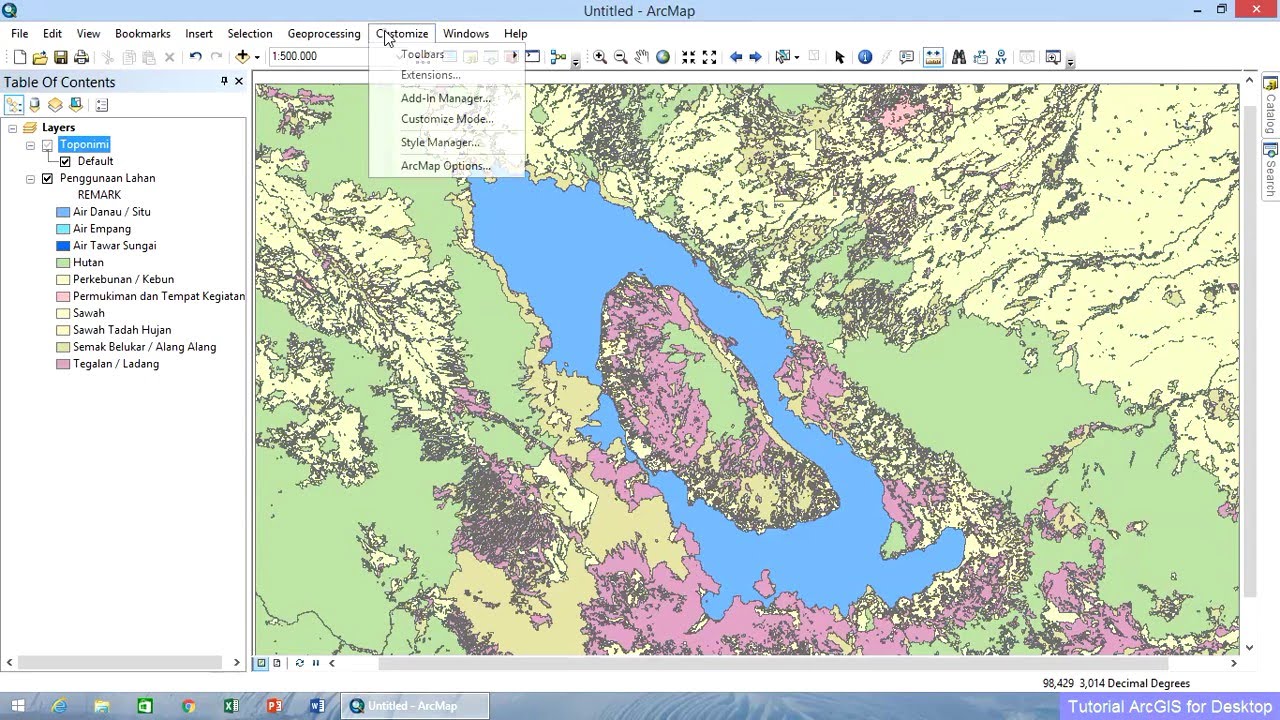 Fasilitas Dasar ArcMap - YouTube