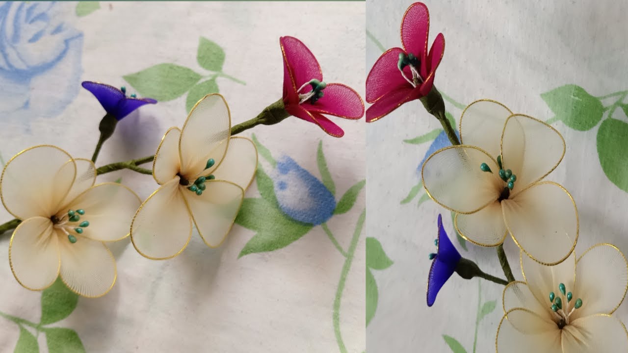 How to cloth flower makeing flower for cloth - YouTube