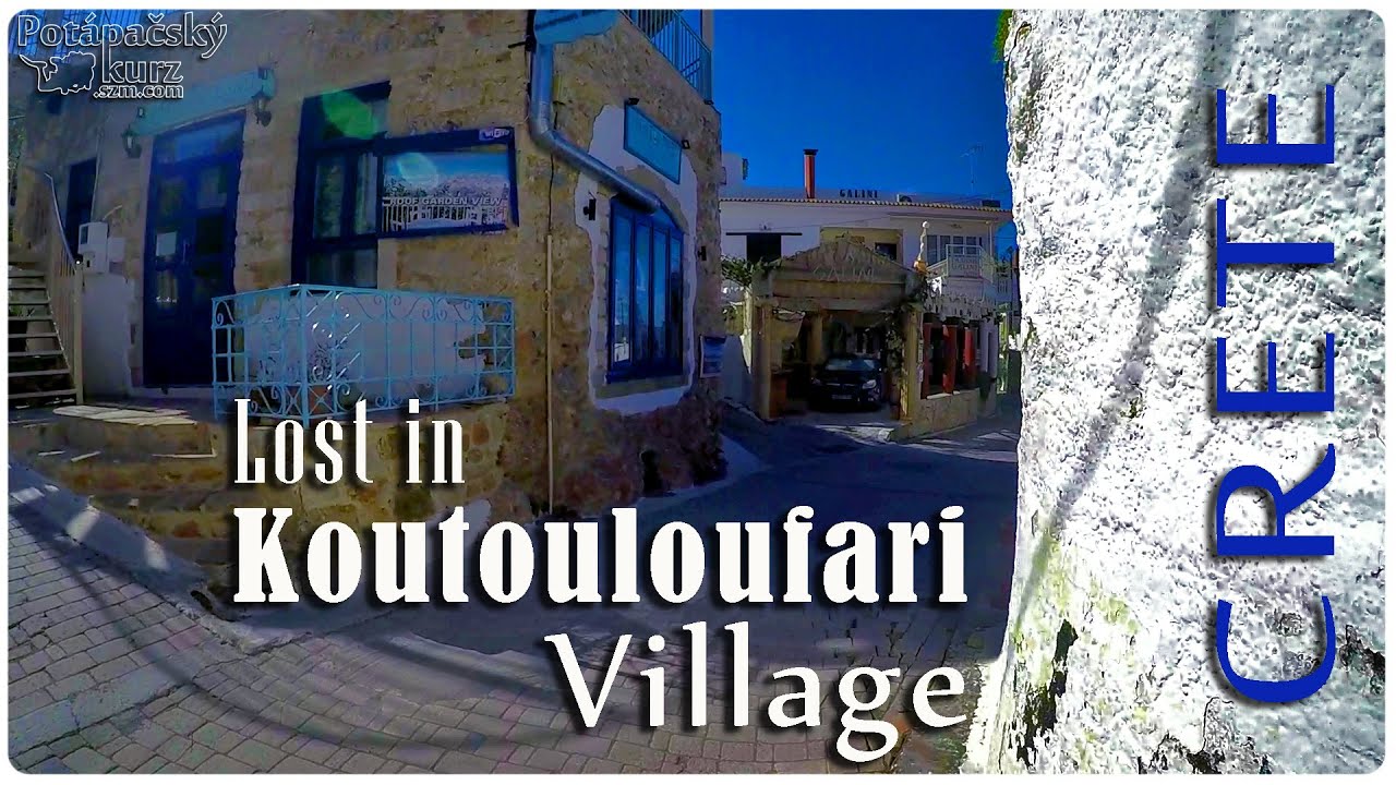 🇬🇷Crete, Koutouloufari Village Winter Road Trip-Kréta v zime ...