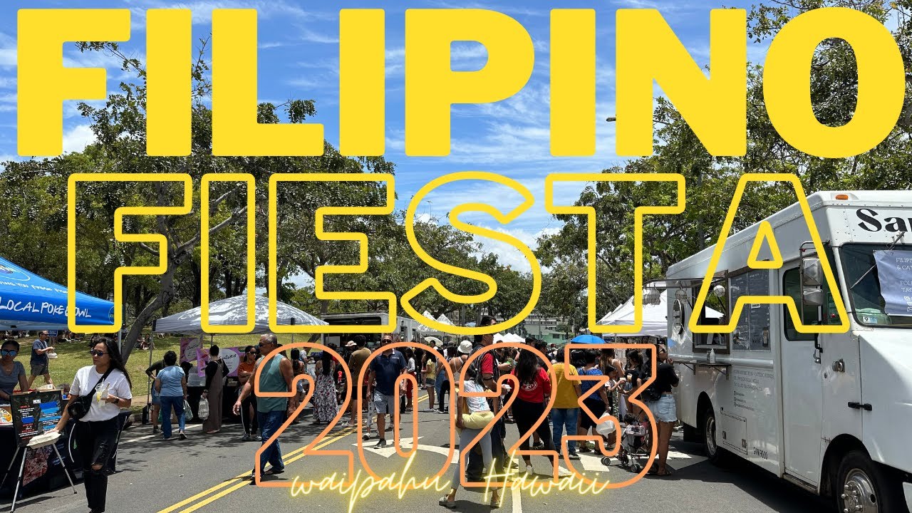 [4K] 2023 FILIPINO FIESTA FilCom Center Hawaii Walking and Food Tour ...