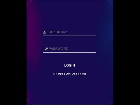 LOGIN FORM WITH BACKGROUND ANIMATION (GIF FILE) - YouTube