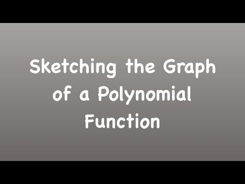 Sketching the Graph of Polynomial Function - YouTube