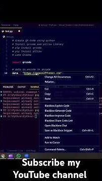 create QR code using python #create #pythonprogramming #qrcode #coding ...