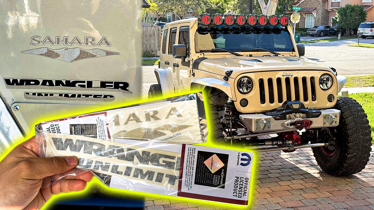 Modernize your Jeep Wrangler JK with new stickers - YouTube