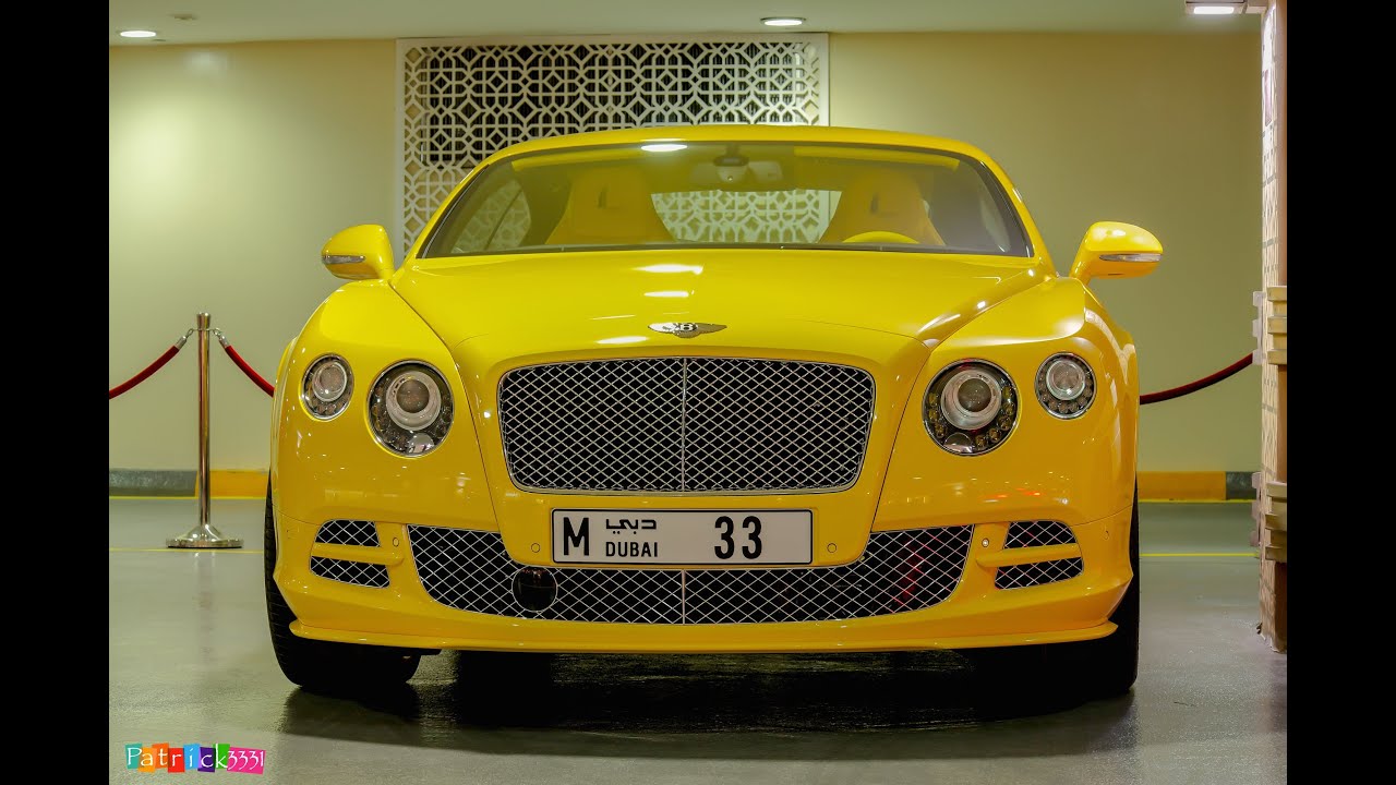 World's most amazing Bentley GT Speed in yellow - YouTube