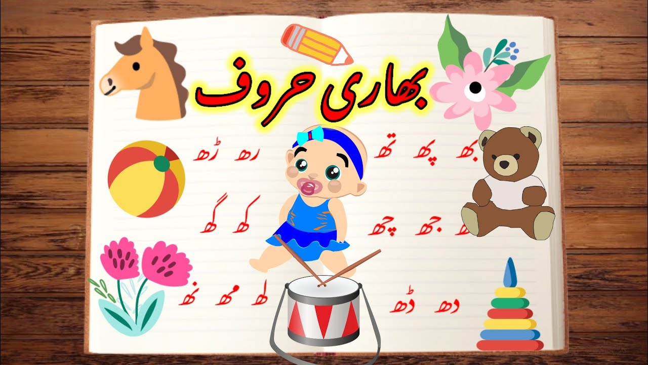 Bhari haroof/Urdu alphabets دوچشمی ھ والے (بھاری) حروف - YouTube