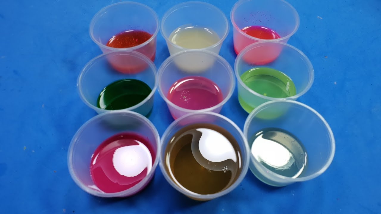 Mixing Slime In My Collection ! Mixing Clear Slime - YouTube