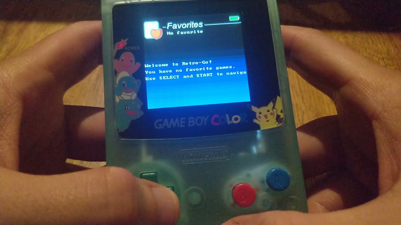 ESP32 GBC Pokemon Green Prototype Unit Quick Preview - YouTube