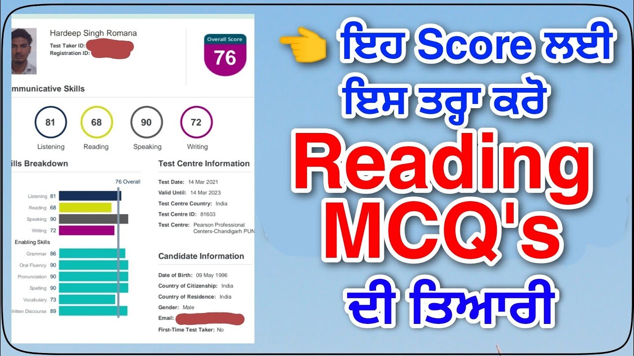 Reading MCQs Of PTE | Multiple Choice Multiple Answers #PTE - YouTube
