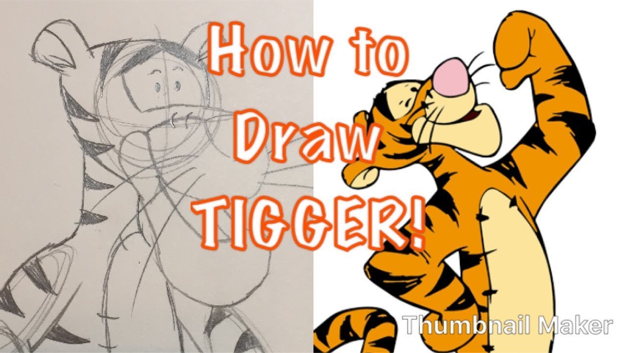 How to Draw Tigger! - YouTube