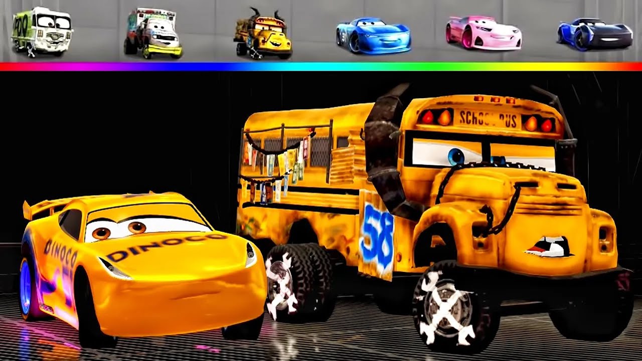 Cars 3: Driven to Win - (Miss Fritter VS Smokey) - Walkthrough - YouTube