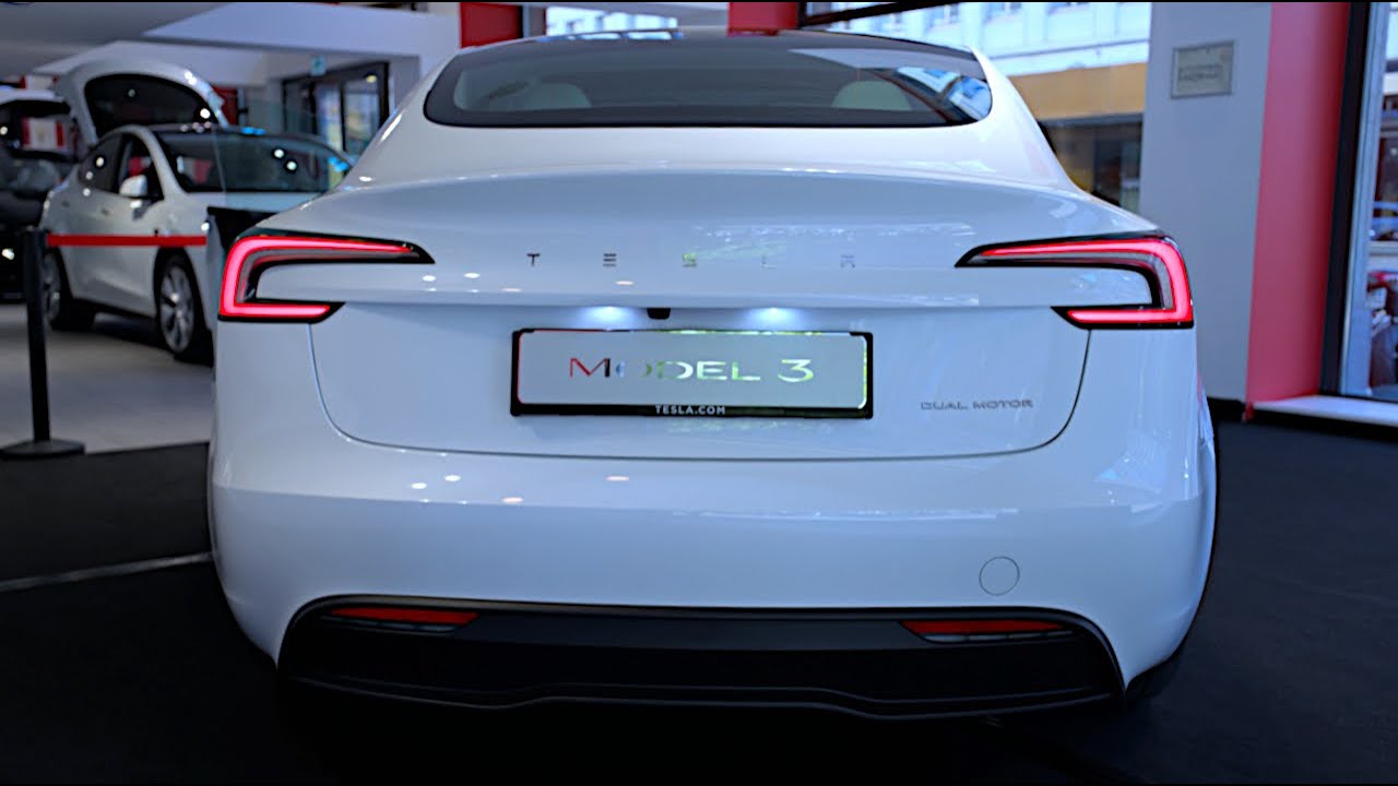 Tesla Model 3 Highland Pearl White - YouTube
