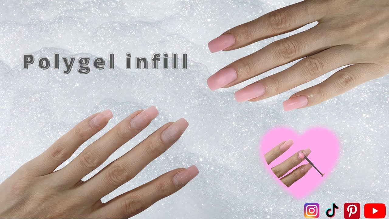 Pink poly gel step by step infill / refill - YouTube
