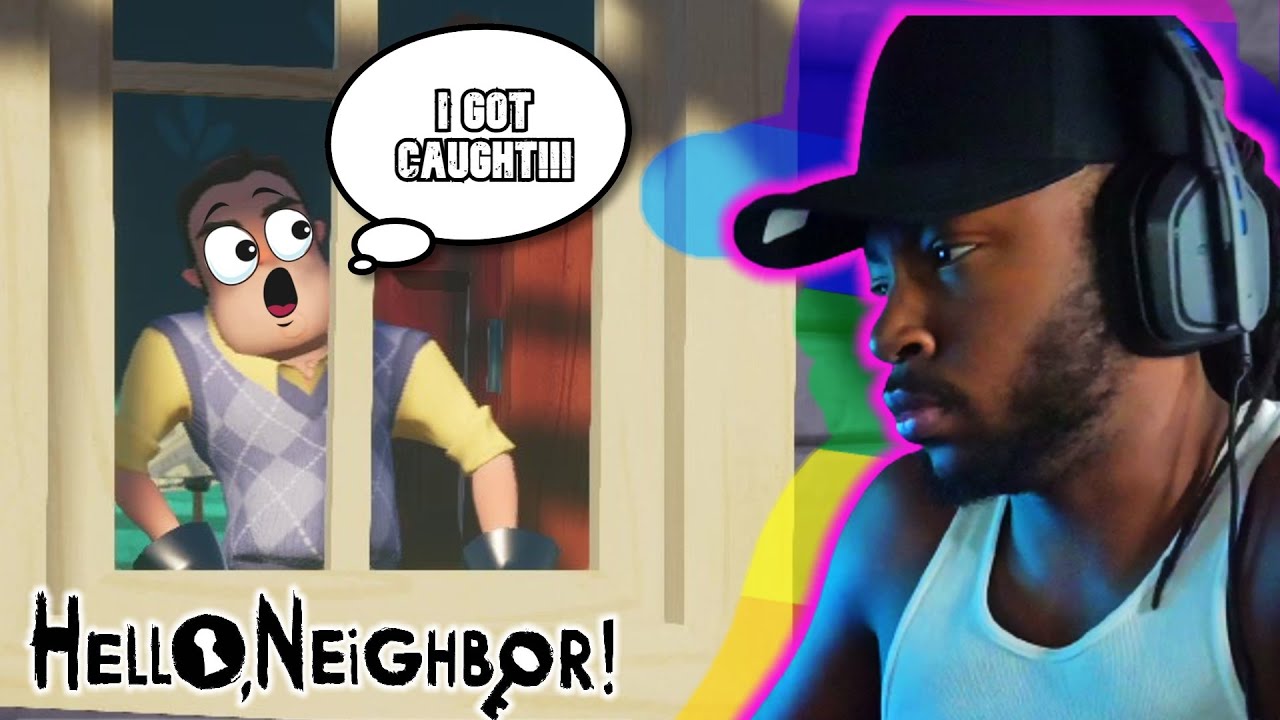 I caught my neighbor doing something strange...so I went to join him ...