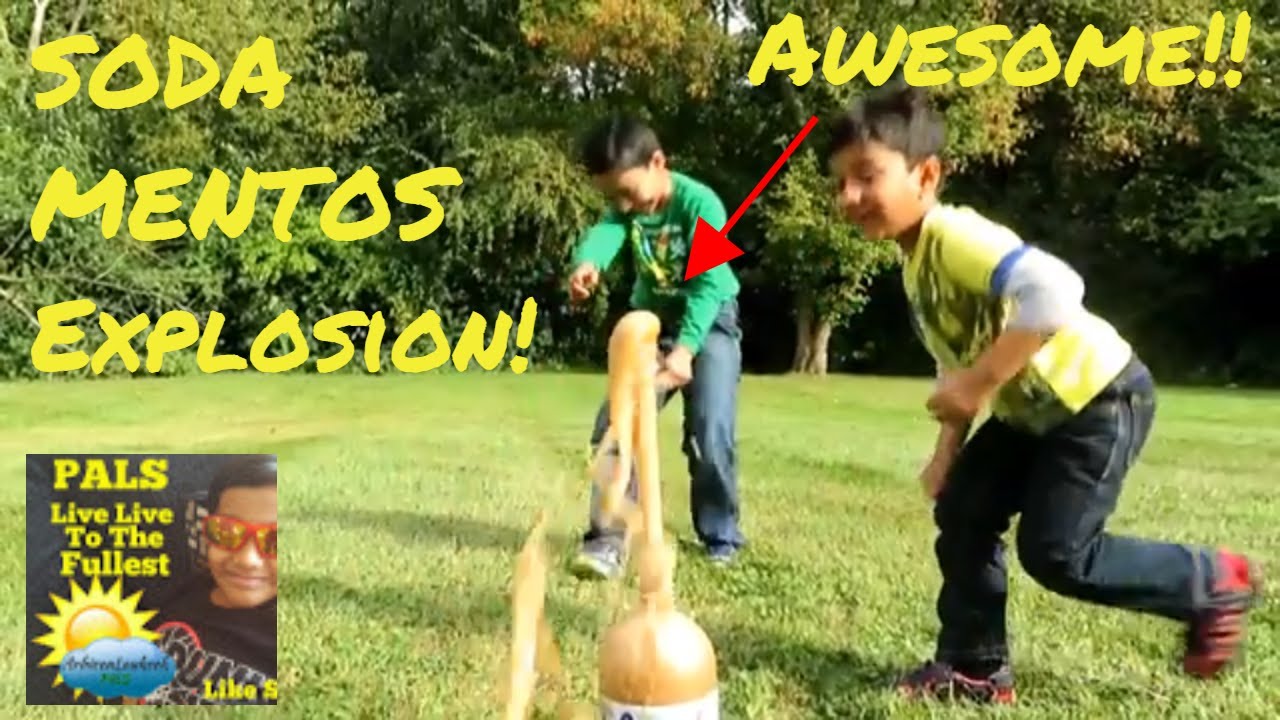 Soda and Mentos Experiment| Explosion with ArhieenLaukeek - YouTube