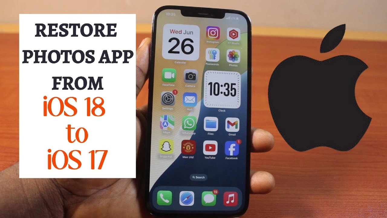 How to Restore iPhone Photos App From iOS 18 to iOS 17 - YouTube