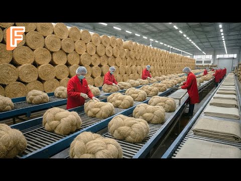 How Millions of Pounds of Linen Are Made From Flax – Inside Massive Production Line