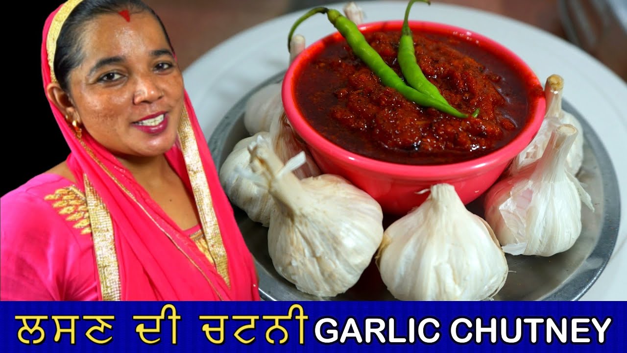 ਪੰਜਾਬੀ ਲਸਣ ਦੀ ਚਟਨੀ | Garlic Chutney Recipe in Punjabi - YouTube