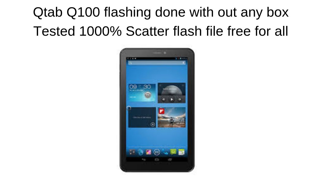 How to flash Qtab-q100 with sp-flash tool - YouTube