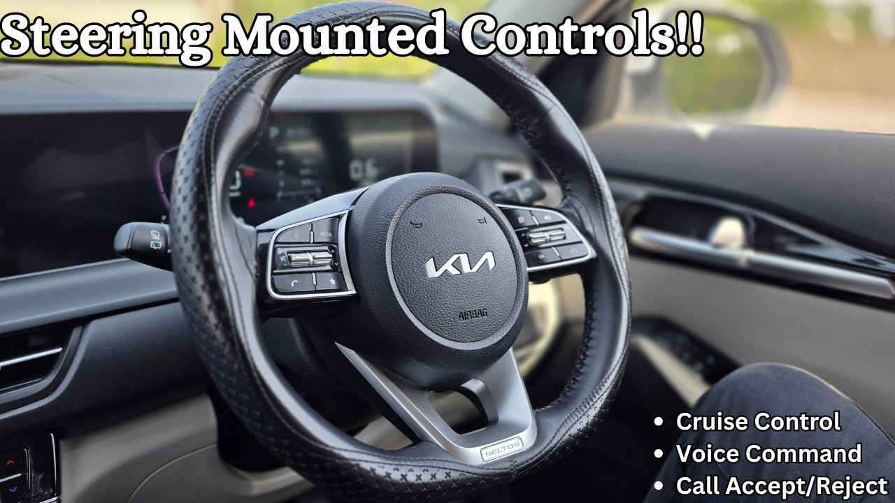 Kia Seltos Steering Wheel Mounted Controls Settings - YouTube