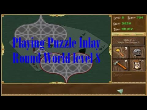 Playing Puzzle Inlay #Round World level 8 - YouTube