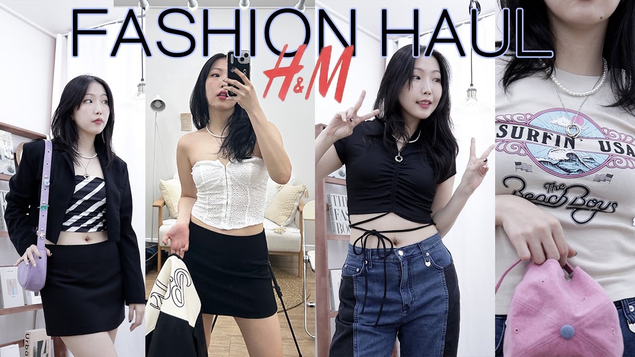 H&M 신상 상의들 같이 구경해요🎀전부 2만원 이하라니 가성비는 못참지...ㅣ여름 패션하울/가성비 하울ㅣ162cm 55kg Fashion HaulㅣLeekyoung 리경 ...
