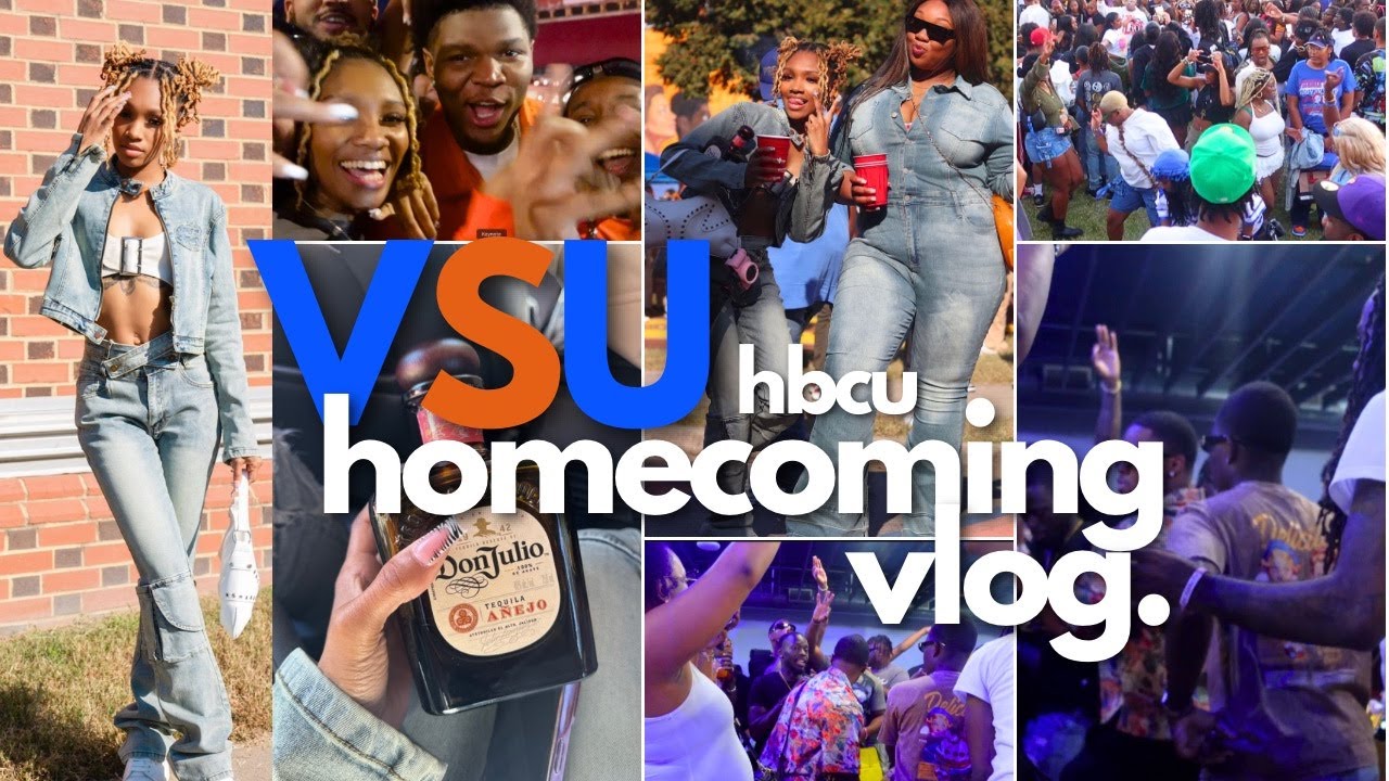 VSU HBCU HOMECOMING VLOG | reunited w/ friends + tailgates, parties ...