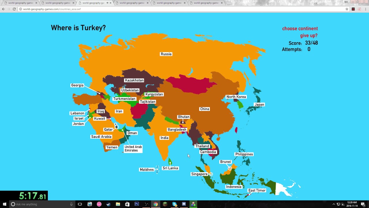196 Countries Speedrun in 7:47 - YouTube