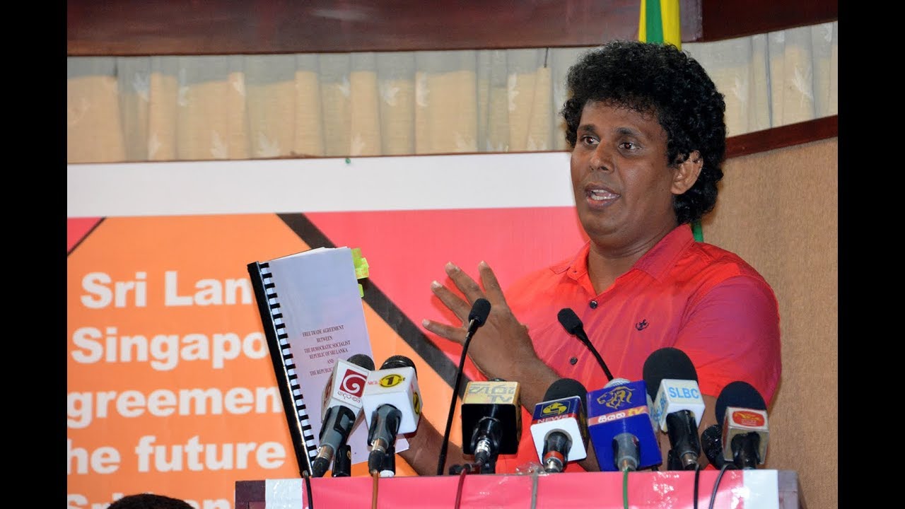 Wasantha Samarasinghe speaks at ‘Singapore agreement & Sri Lanka’s ...