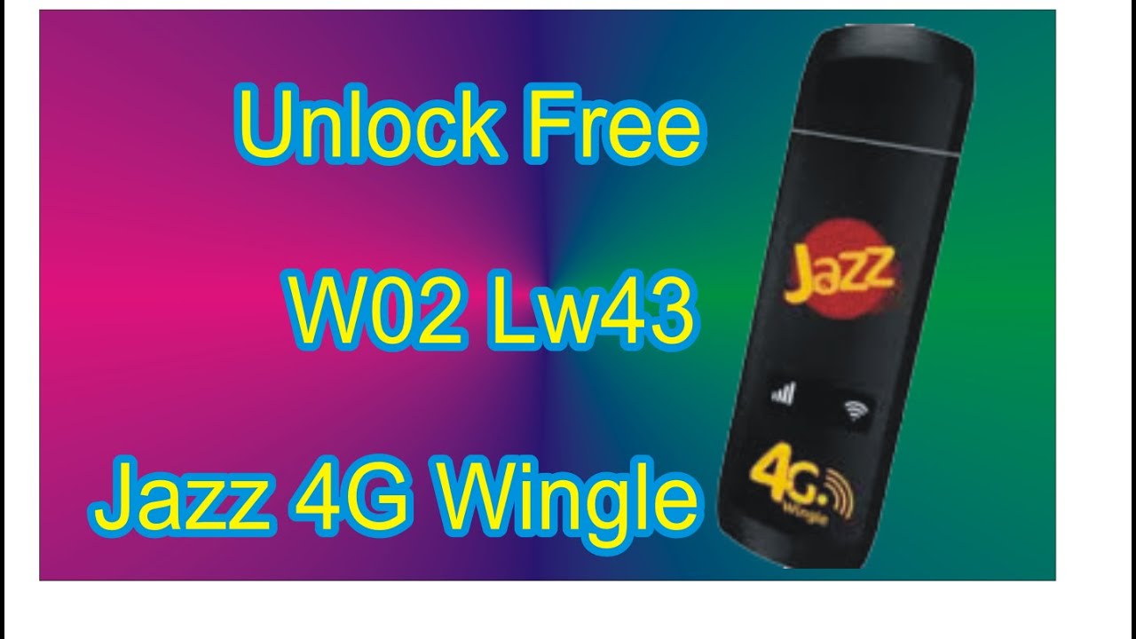 Jazz 4G Wingle Unlock FREE | Jazz 4G Black Wingle W02-LW43 Unlock - YouTube