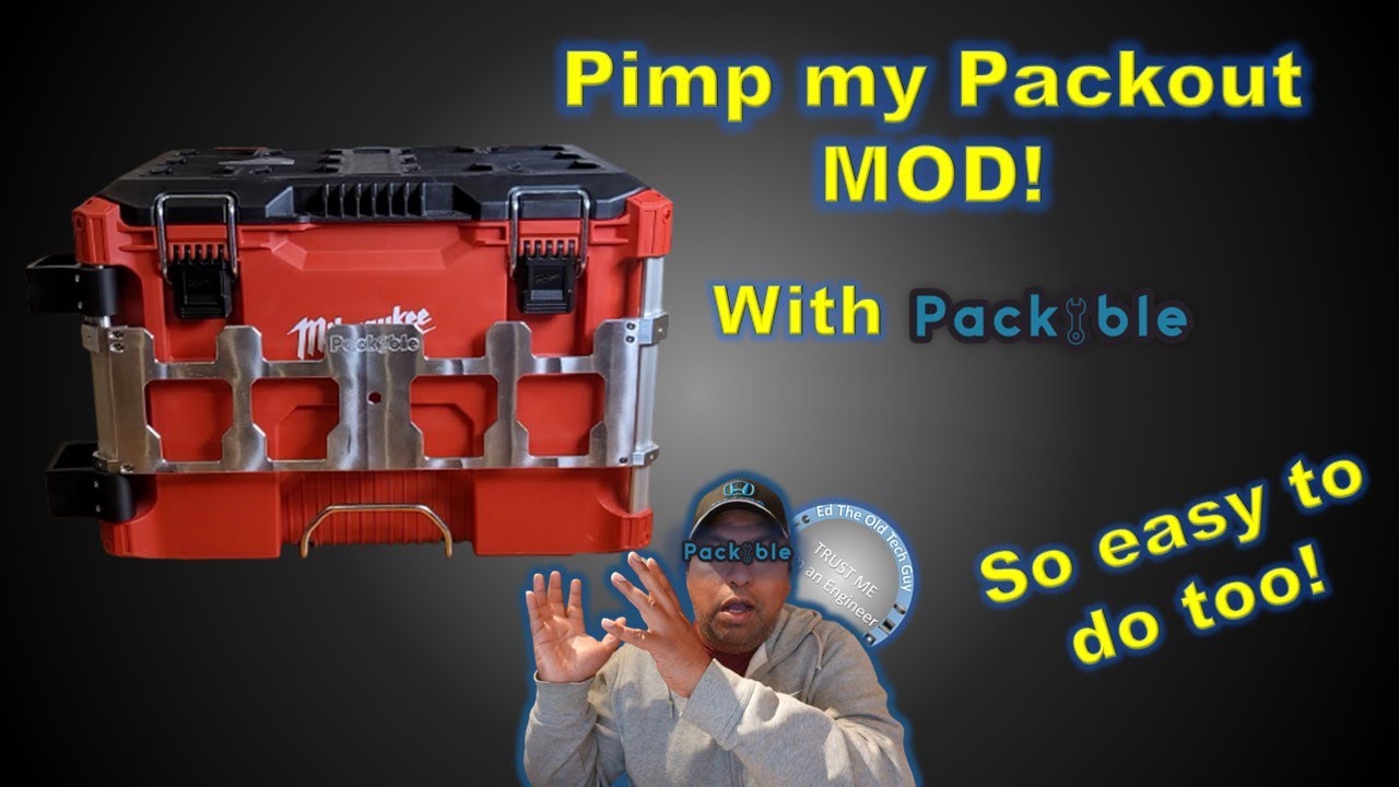 Easy Milwaukee PACKOUT Mod - PIMP it with Packible - YouTube