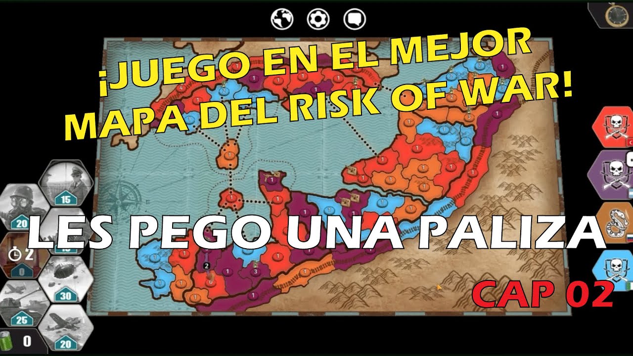JUEGO POR PRIMERA VEZ EN EL MEJOR MAPA DEL RISK OF WAR - LES PEGO UNA ...