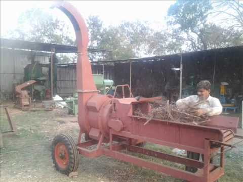 cotton stalk cutting machine,biomass wood shredding machine - YouTube