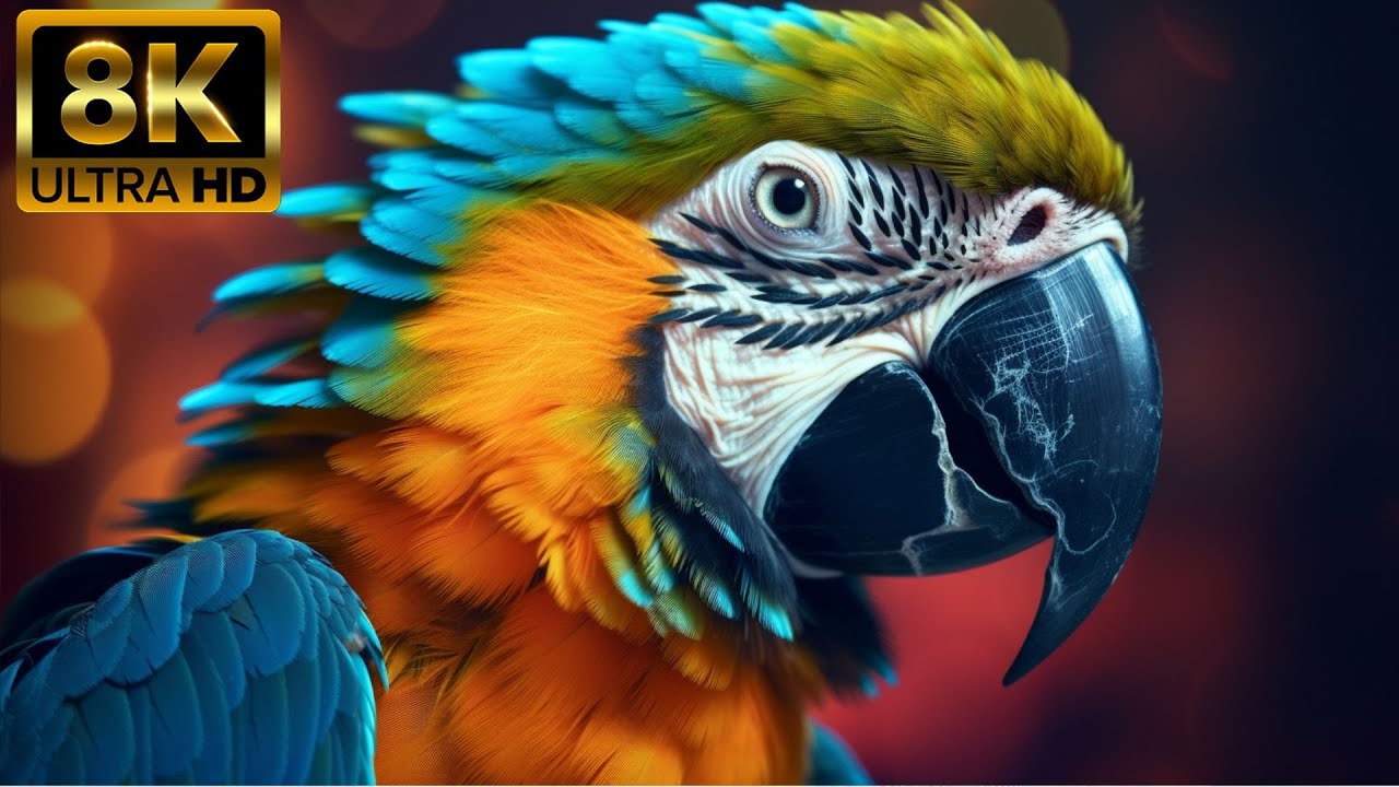 8K DOLBY VISION - 8K UHD Bird World (Relaxing Birds Music and Sounds ...