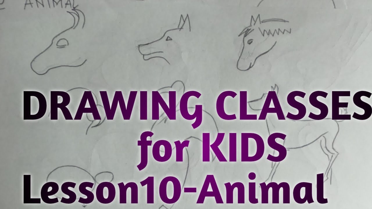 Drawing tutorial, #10, How to Draw Animal, Drawing tutorial, Kid series ...