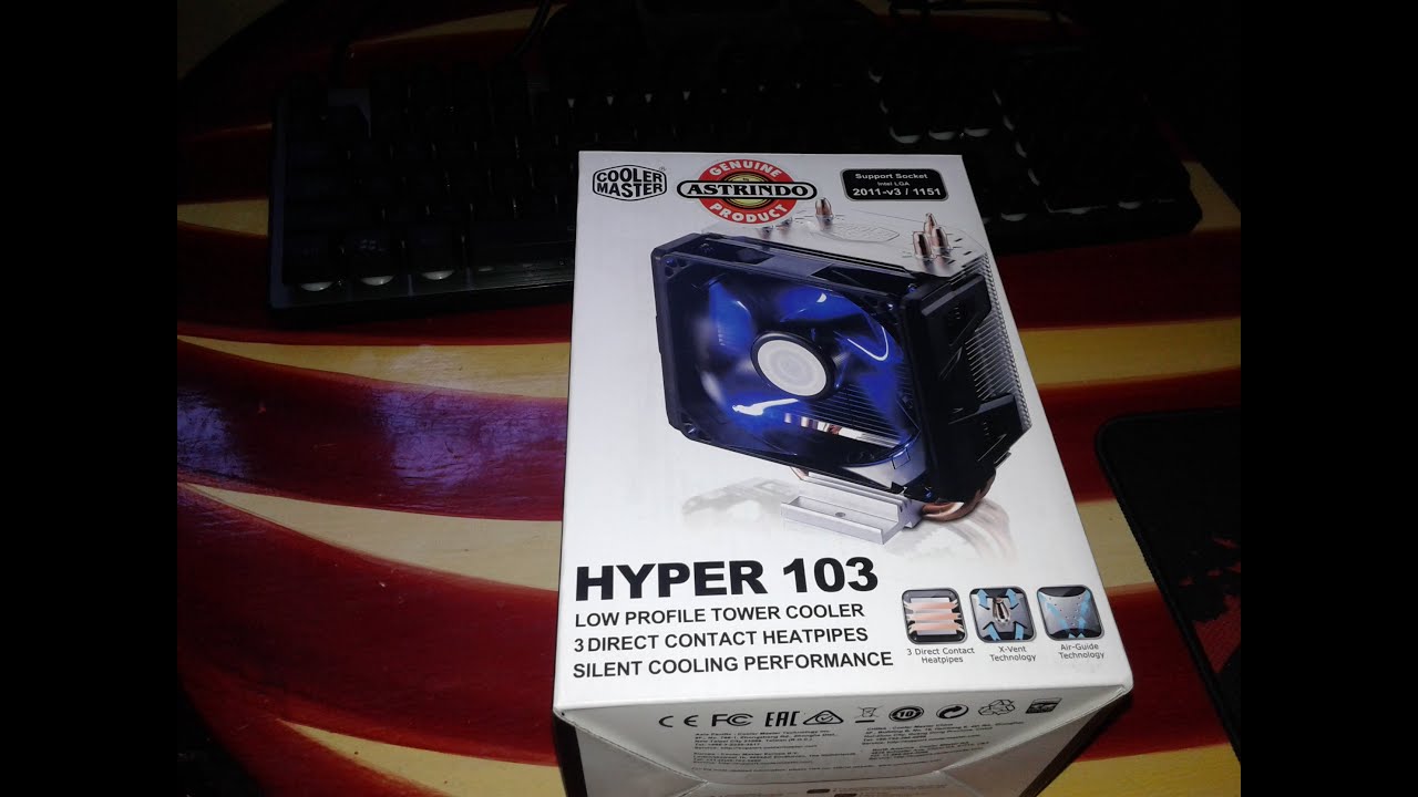 unboxing dan pasang cpu cooler CM hyper 103 - CPU Cooler/pendingin prosesor untuk gaming - YouTube