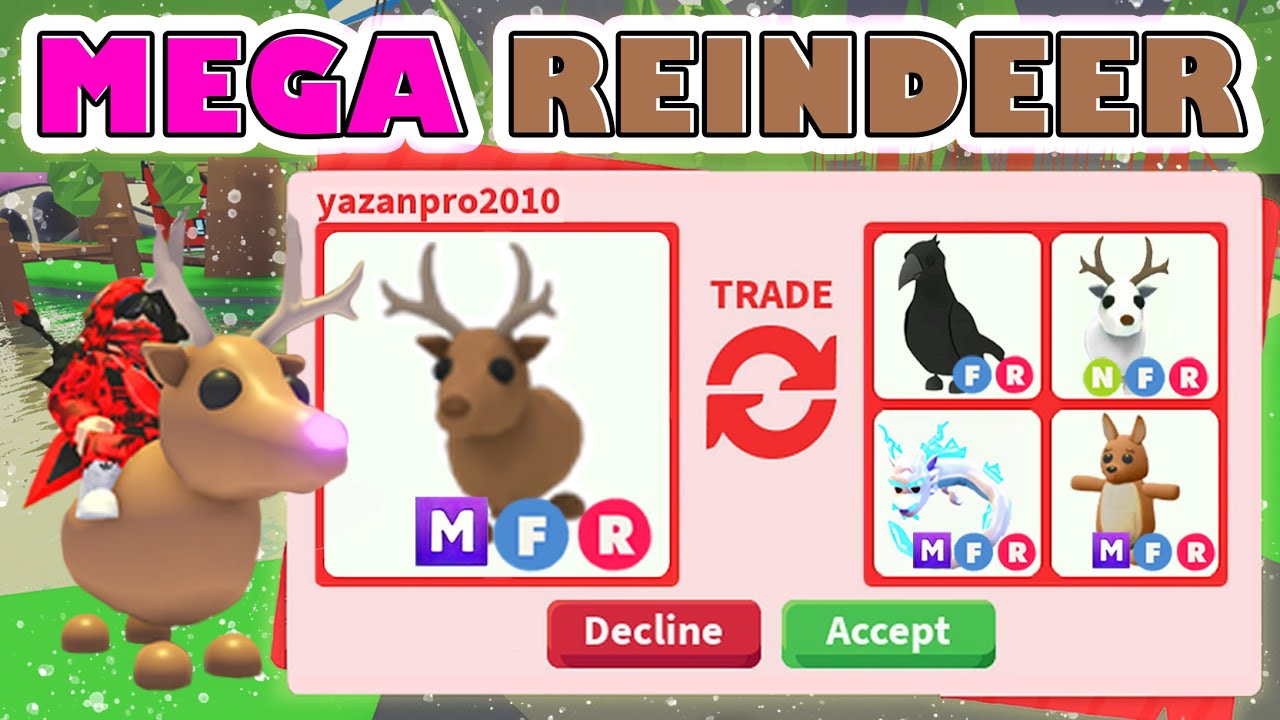 TRADING MEGA REINDEER 🦌 IN 2023 ADOPT ME! ROBLOX - YouTube