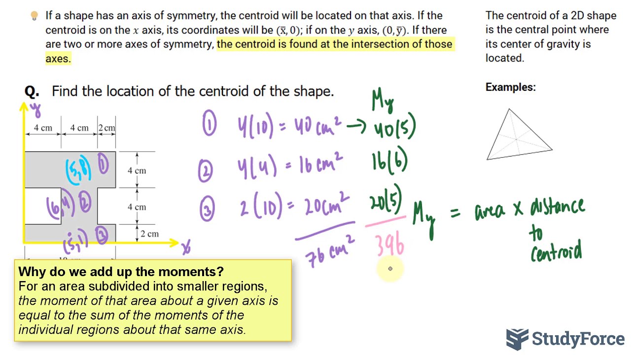 📚 How to find the centroid of simple, composite shapes - YouTube