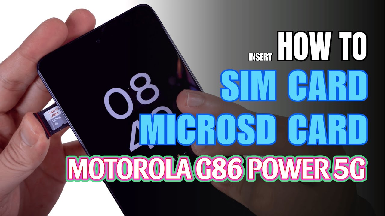 How to Install a SIM Card to Motorola G86 Power 5G - YouTube