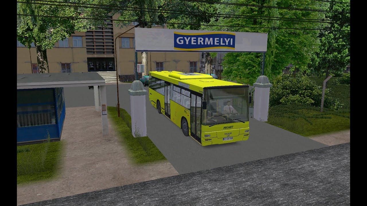 Timelapse OMSI 2 - Dunántúl 3.0, Line: Gyermelyi; Bus: MAN SL283 - YouTube
