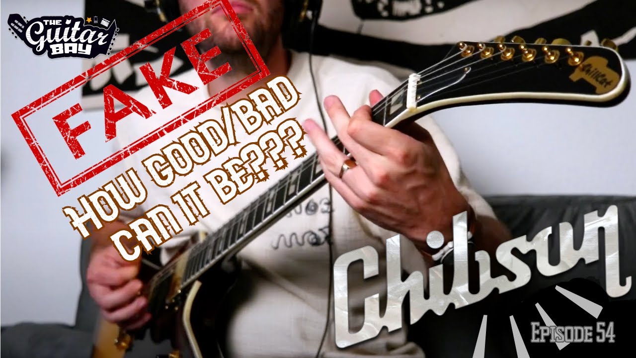 Trying out a Fake Chinese CHIBSON Guitar (Explorer Chillcat) - The ...