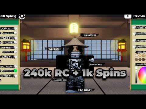 [240k RC + 1k Spins] *NEW* SHINDO LIFE CODES USE THEM NOW! RAIDEN ...