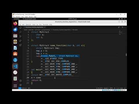 Passing Structures as Function Arguments in C - YouTube