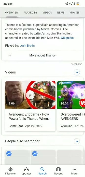 Search on Google "Thanos" See What Happen - YouTube