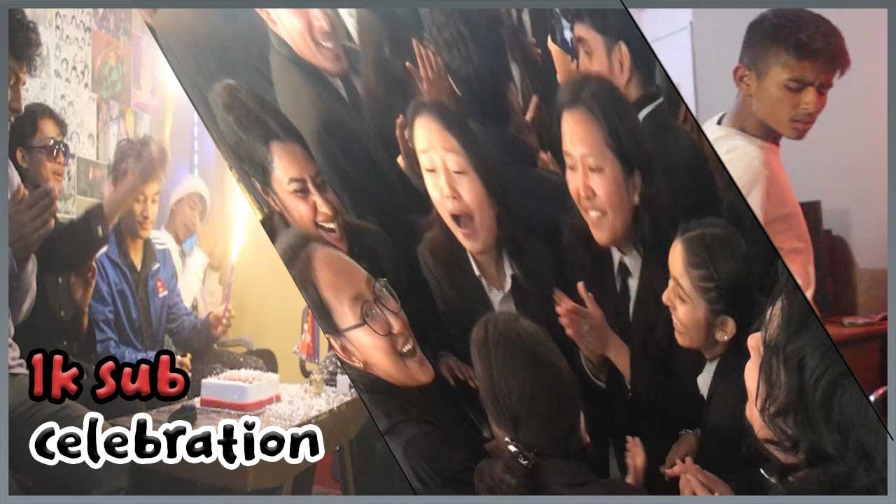 1K SUBSCRIBERS😍( CELEBRATION ) !! Laltin ko guff😆 !! Dance le taw ...