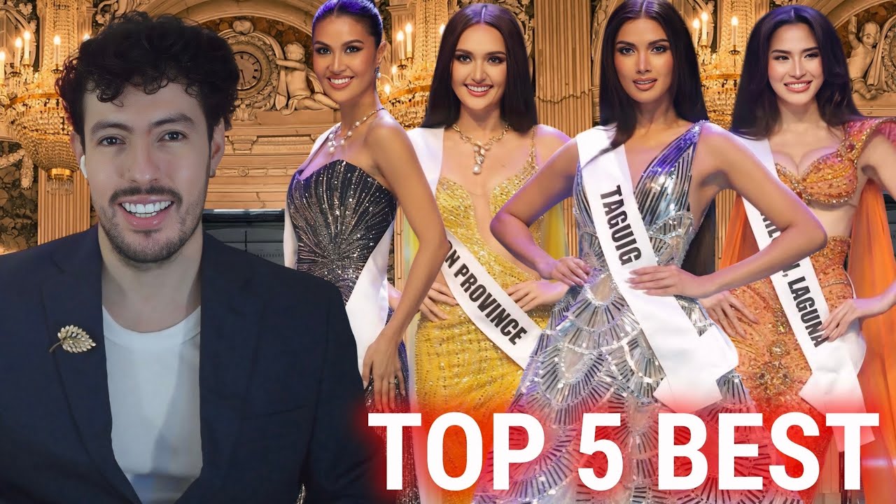 Miss universe Philippines 2025 TOP 5 BEST EVENING GOWN PRELIMINARY - YouTube