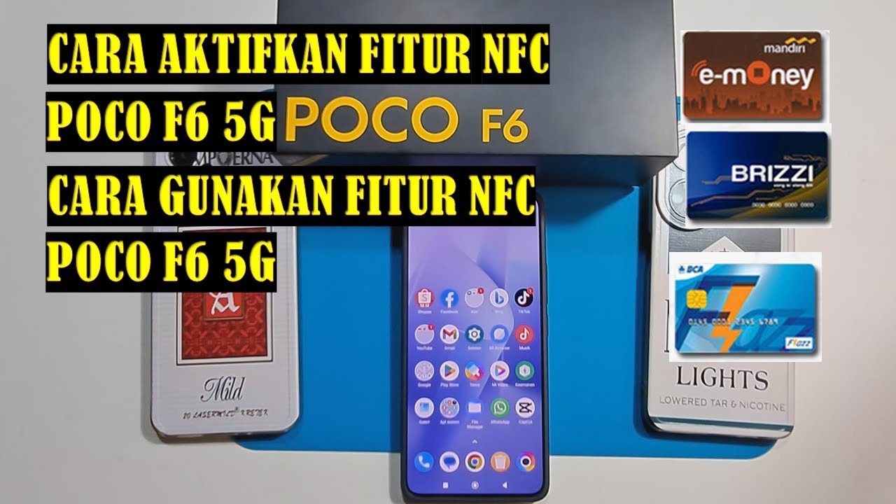 CARA AKTIFKAN FITUR NFC POCO F6 5G-CARA MENGGUNAKAN FITUR NFC POCO F6 5G-CEK KARTU E MONEY FITUR ...