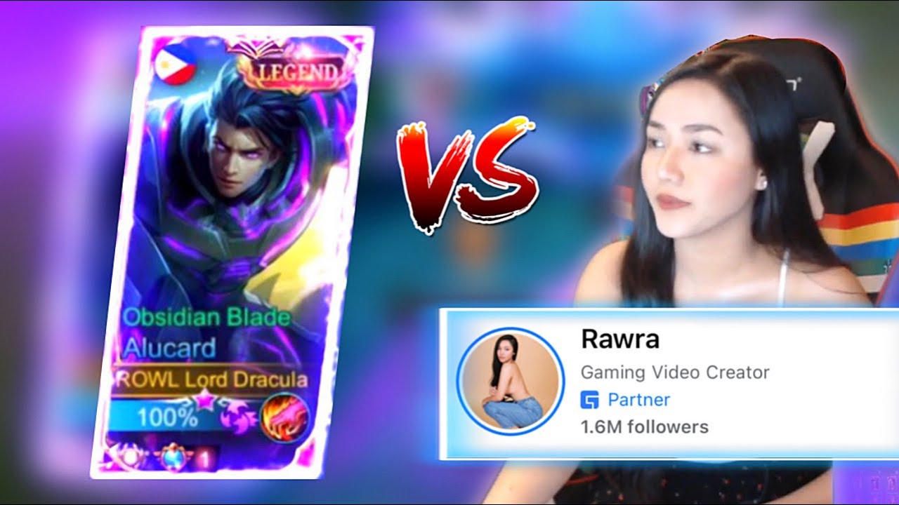 Dracula Meet Famous Girl Streamer "Rawra" In Rank | (This what happened ...