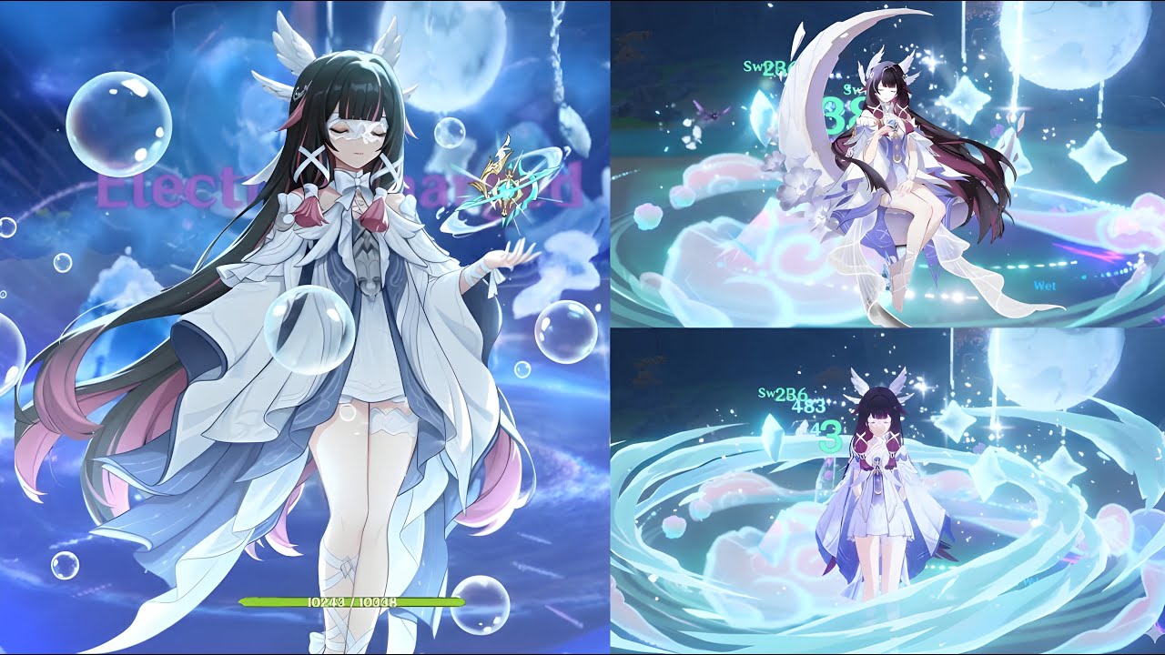 COLUMBINA GAMEPLAY KIT BEST NEW FOUR STAR TEAMS UPDATE! | GENSHIN IMPACT - YouTube