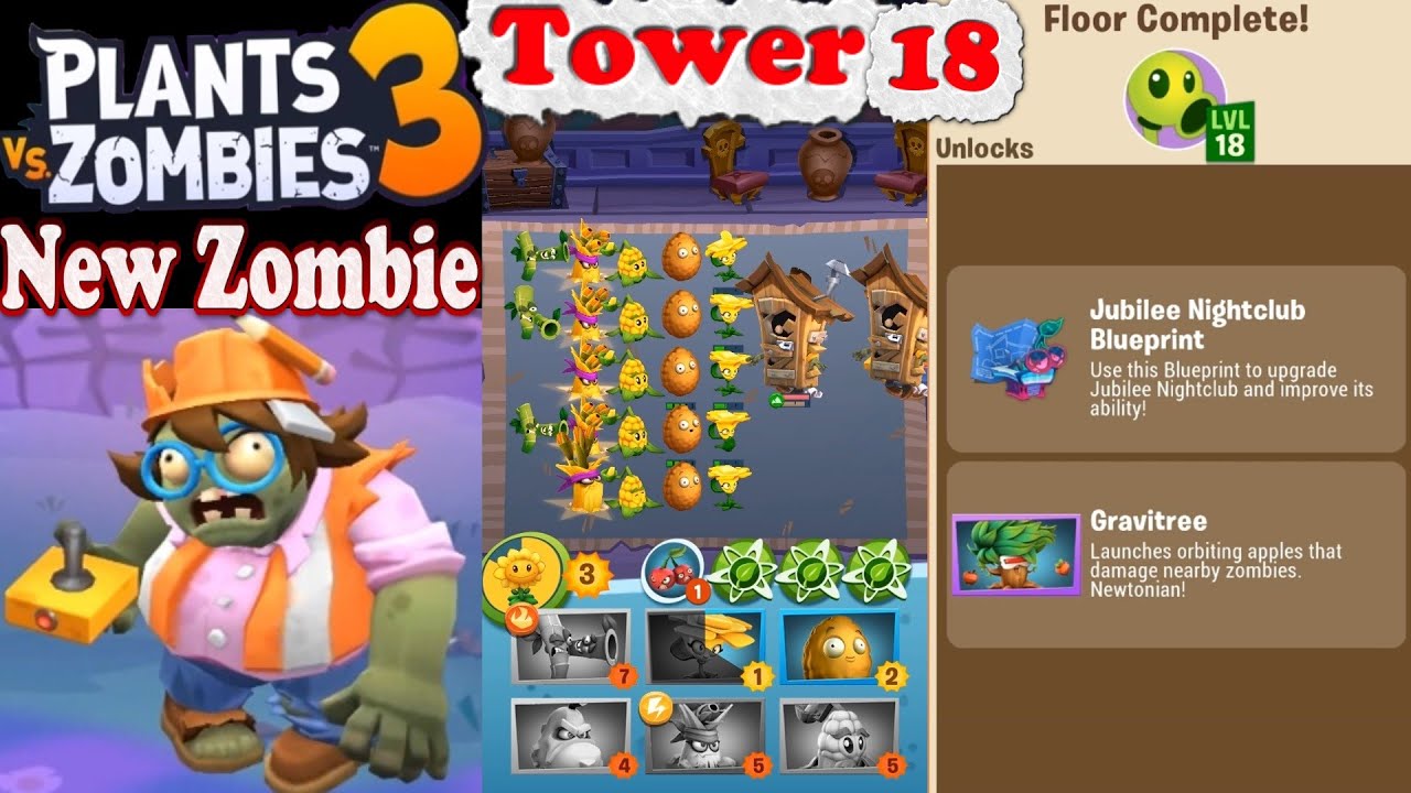 Plants vs. Zombies 3 - New Zombot Drone Engineer - Devour Tower 18 (Ep ...